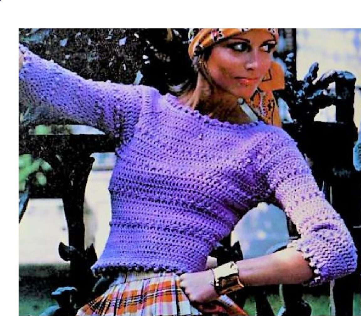 Lavender Sweater Pattern - KnitCraft