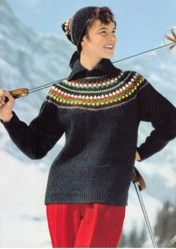 Nordic Sweater and Cap Knitting Pattern - KnitCraft