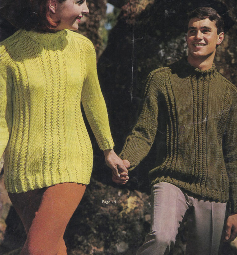 Vintage Sweater pattern for two - KnitCraft