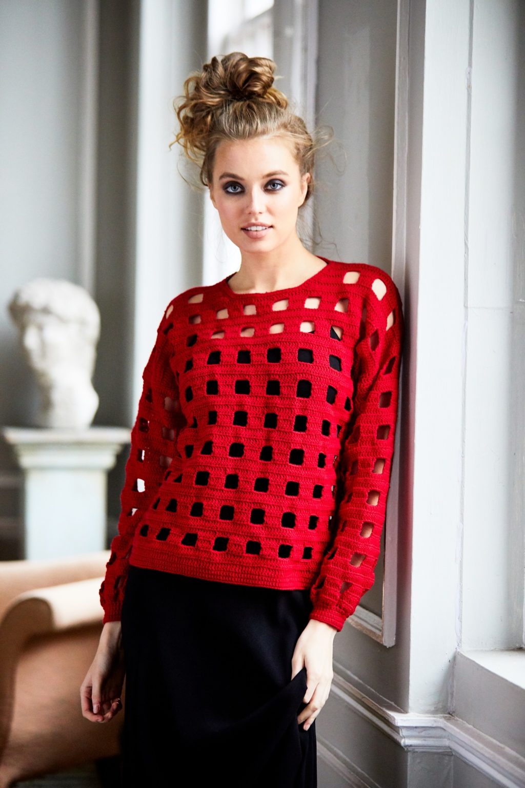 Windowpane Crochet Top - KnitCraft