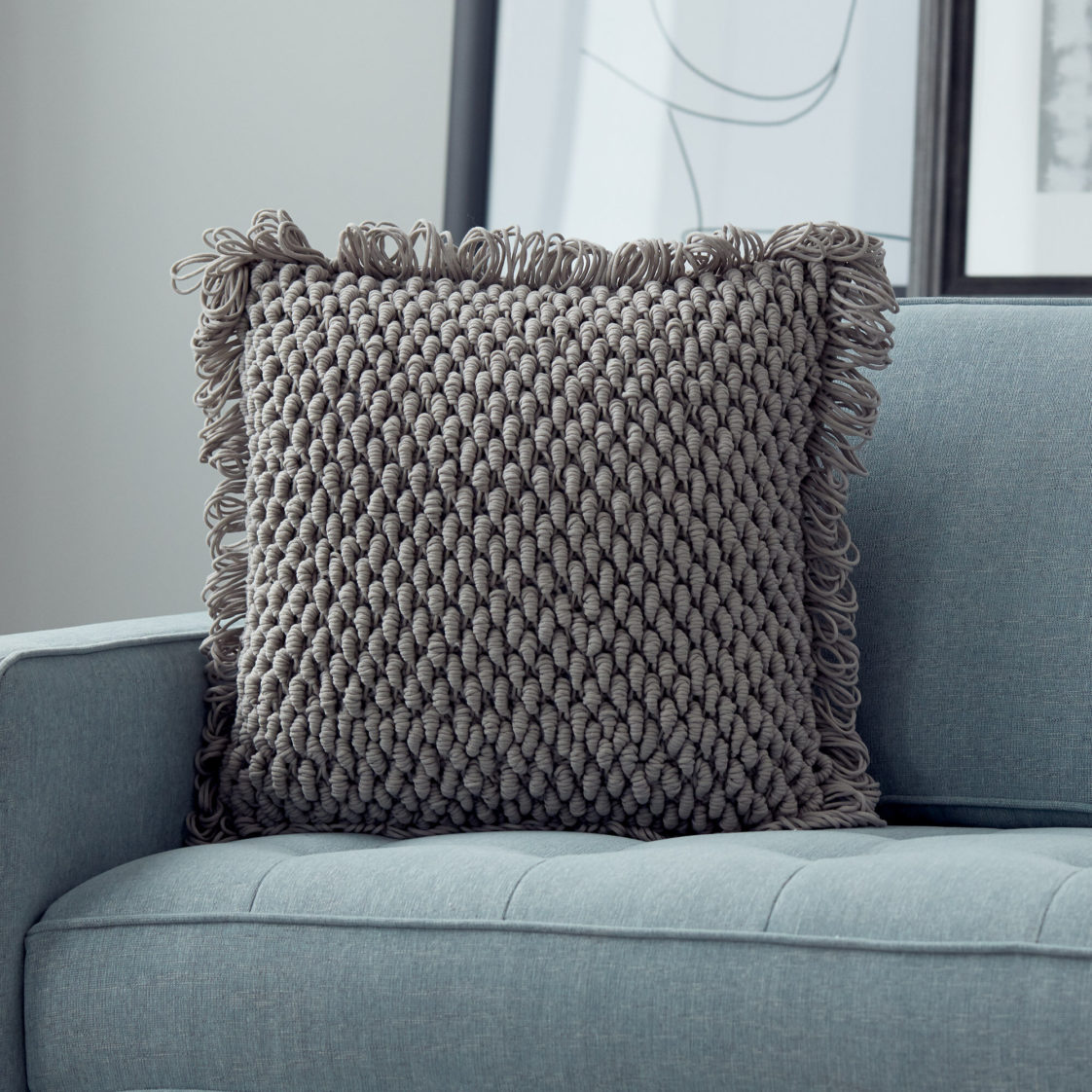 BULLION LOOP CROCHET PILLOW PATTERN - KnitCraft