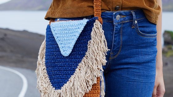Fringed Bag Knit Pattern - KnitCraft