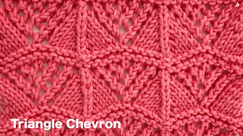 Triangle Chevron Stitch Pattern - KnitCraft