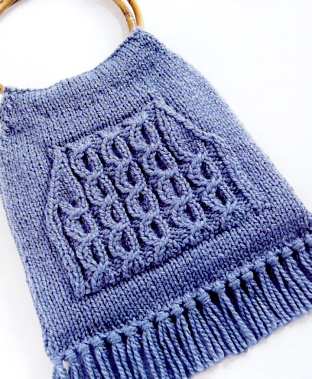 Fringed Bag Knit Pattern - KnitCraft