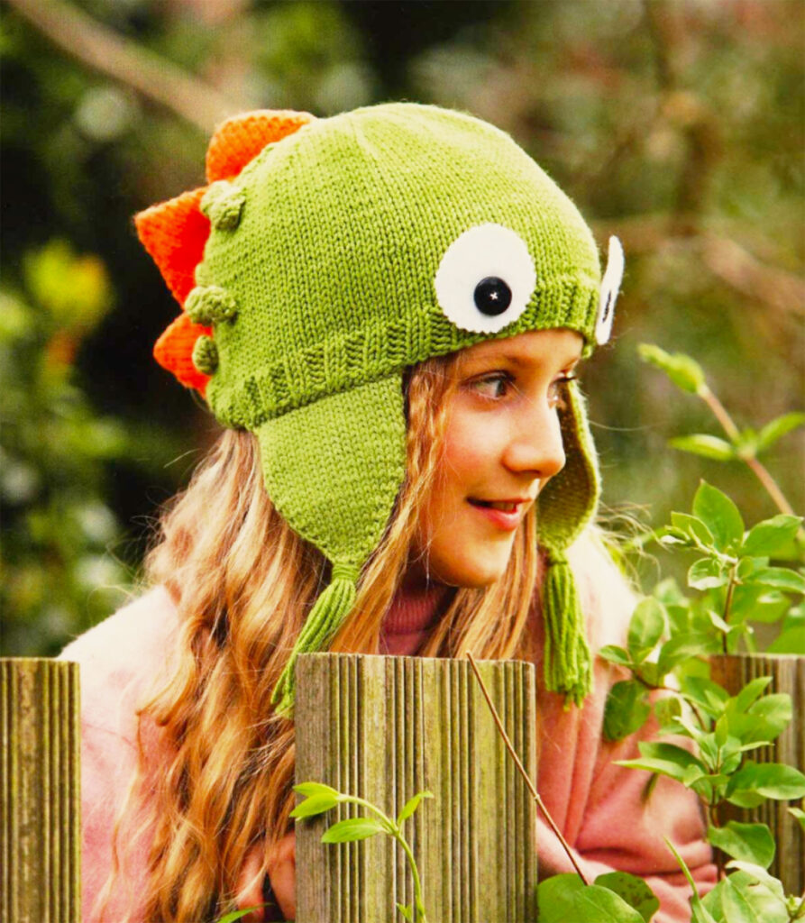 KNITTED DINO HAT PATTERN (Free) - KnitCraft