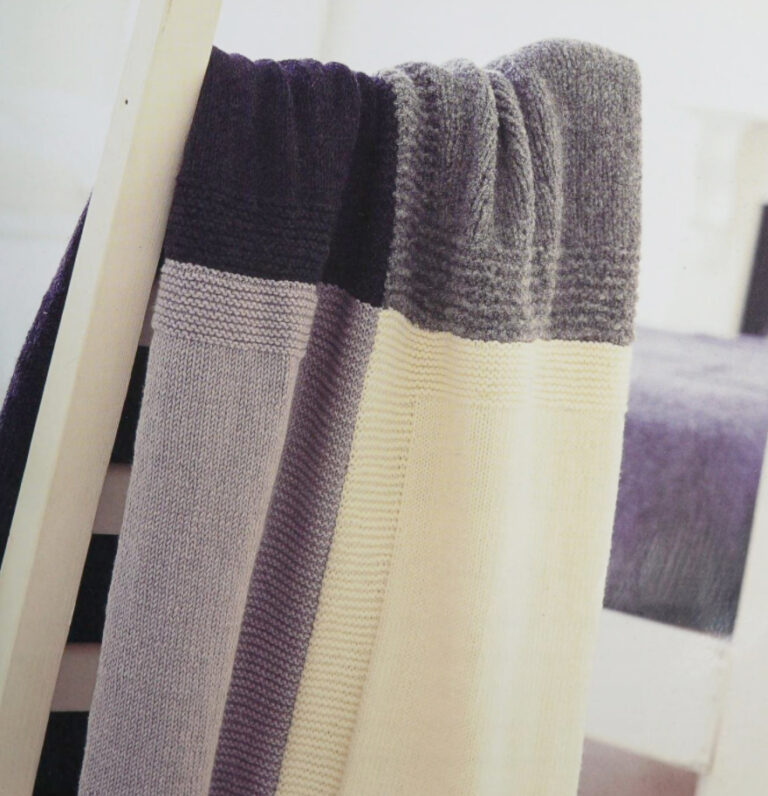 How to make Colour Block Throw - KnitCraft